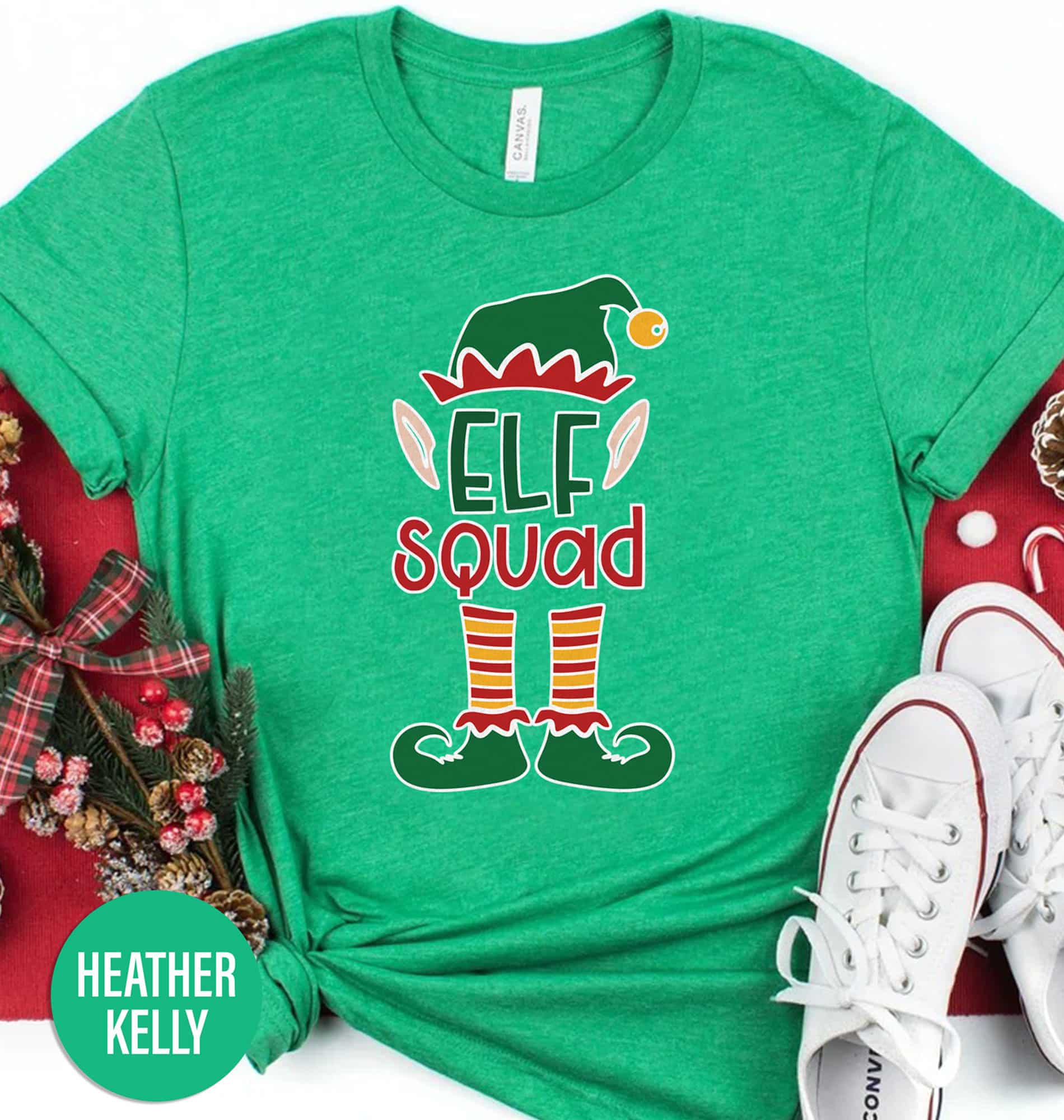 Elf Squad Holiday Christmas T-Shirt | Festive Season Tees