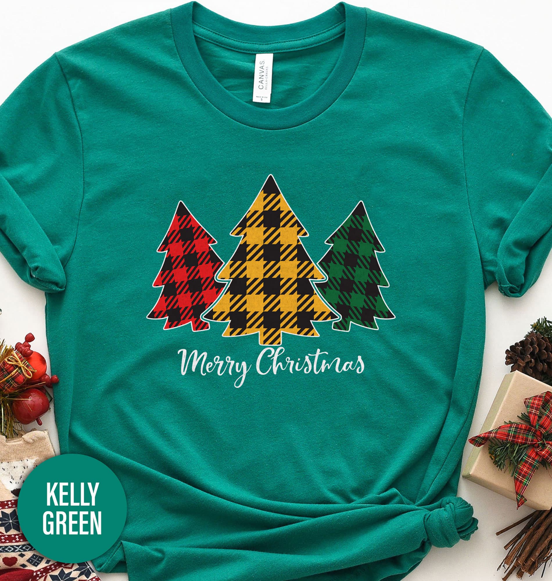 Merry Christmas Tree T-Shirt - Perfect Holiday Apparel