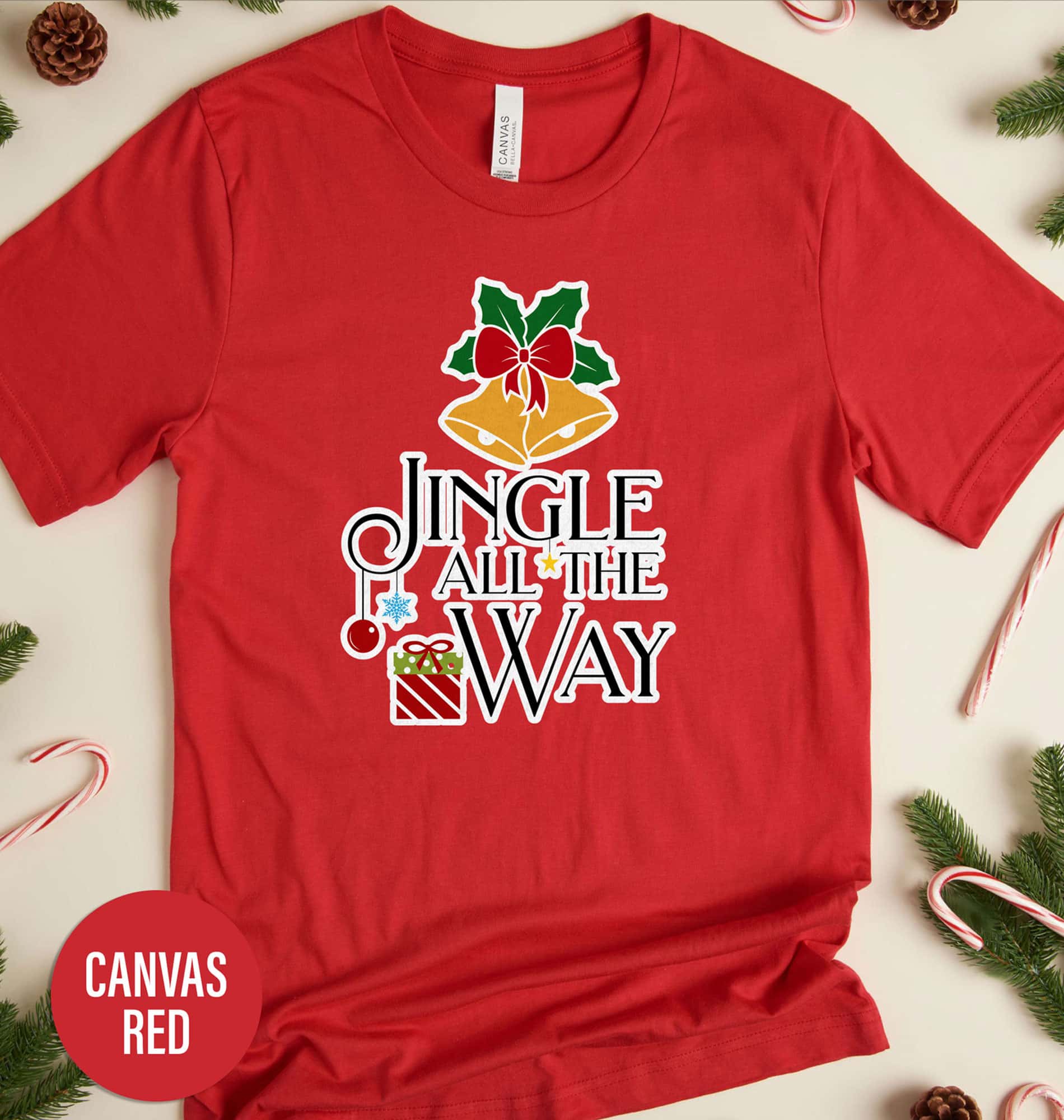 Jingle All the Way - Festive Christmas Holiday T-Shirt